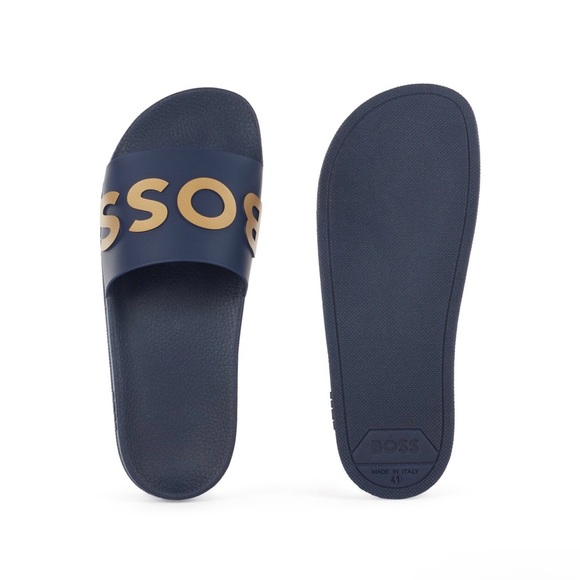 Hugo Boss | Shoes | Last One 0 Authentic Hugo Boss Boss Logo Sandal ...